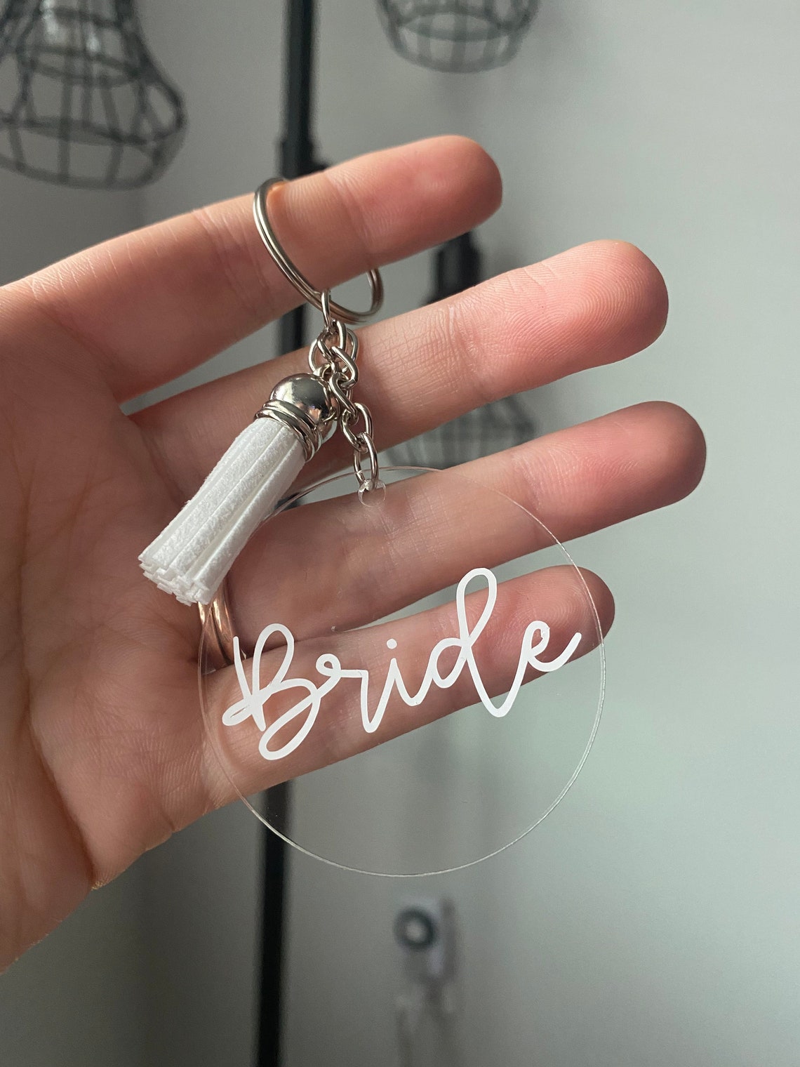 Bride Acrylic Keychain | Bridal Gift, Bridal Shower, Bachelorette Party ...