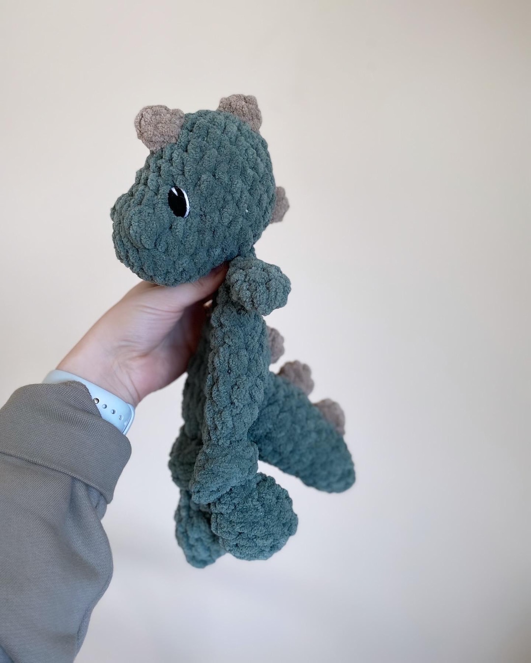 Mini Knotted Dinosour Lovey - Hand Crocheted, Dinosaur, Kids Gift, Baby ...