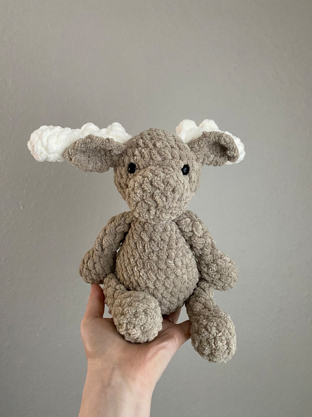 Moose Snuggler/plushy (made to Order) - Hand Crocheted Moose Baby ...