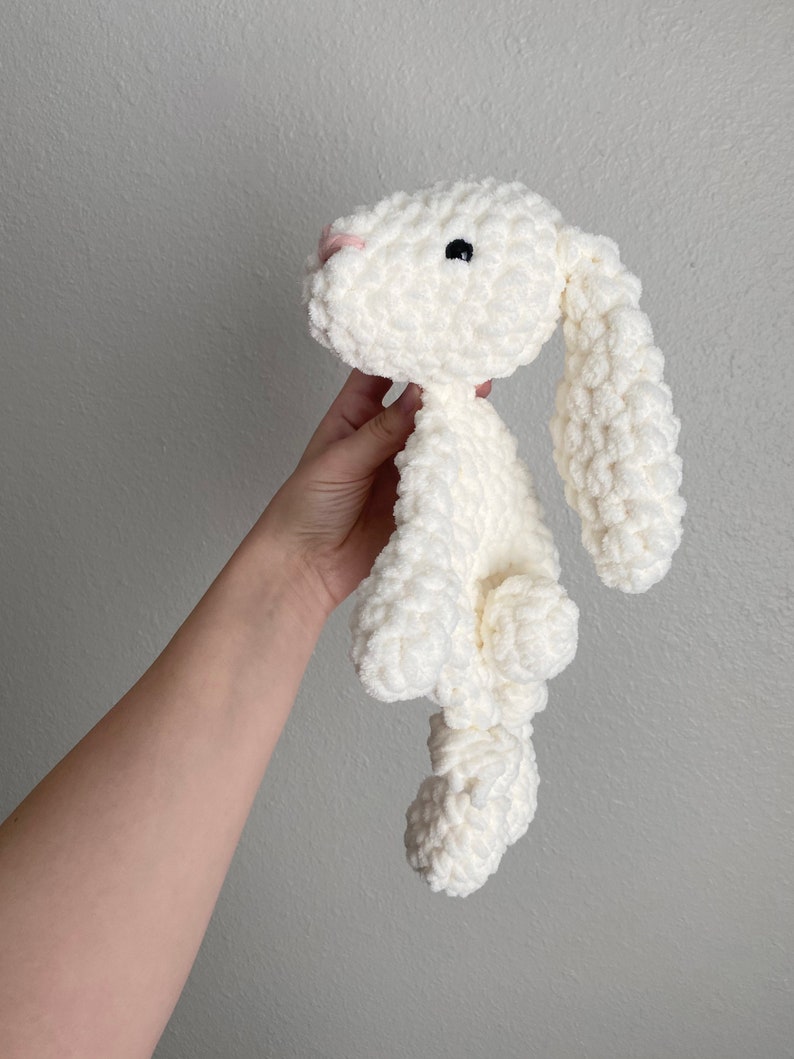 Mini Knotted Bunny Lovey Hand Crocheted Baby Gift, Baby Shower, Kids ...