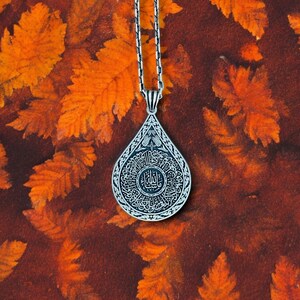 Arabic Calligraphy Necklace, Sterling Silver Surah Locket, Authentic ...