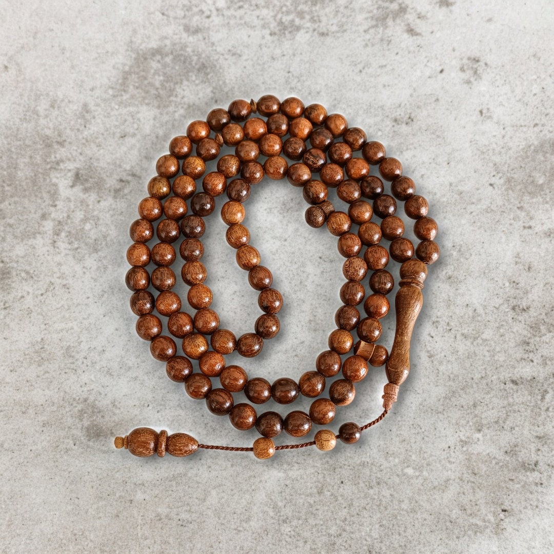 Mango Wood Tasbih, Brown Tasbih, Mango Tree Sibha, Tasbih 99 Beads ...