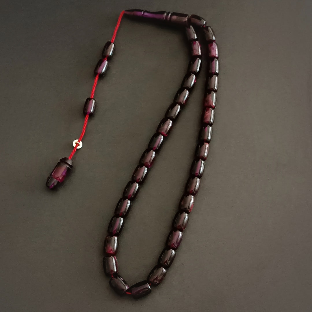 Purple Prayer Beads, Bakelite Rosary, Tasbih 33, Tasbeeh Gift, Bakelite ...