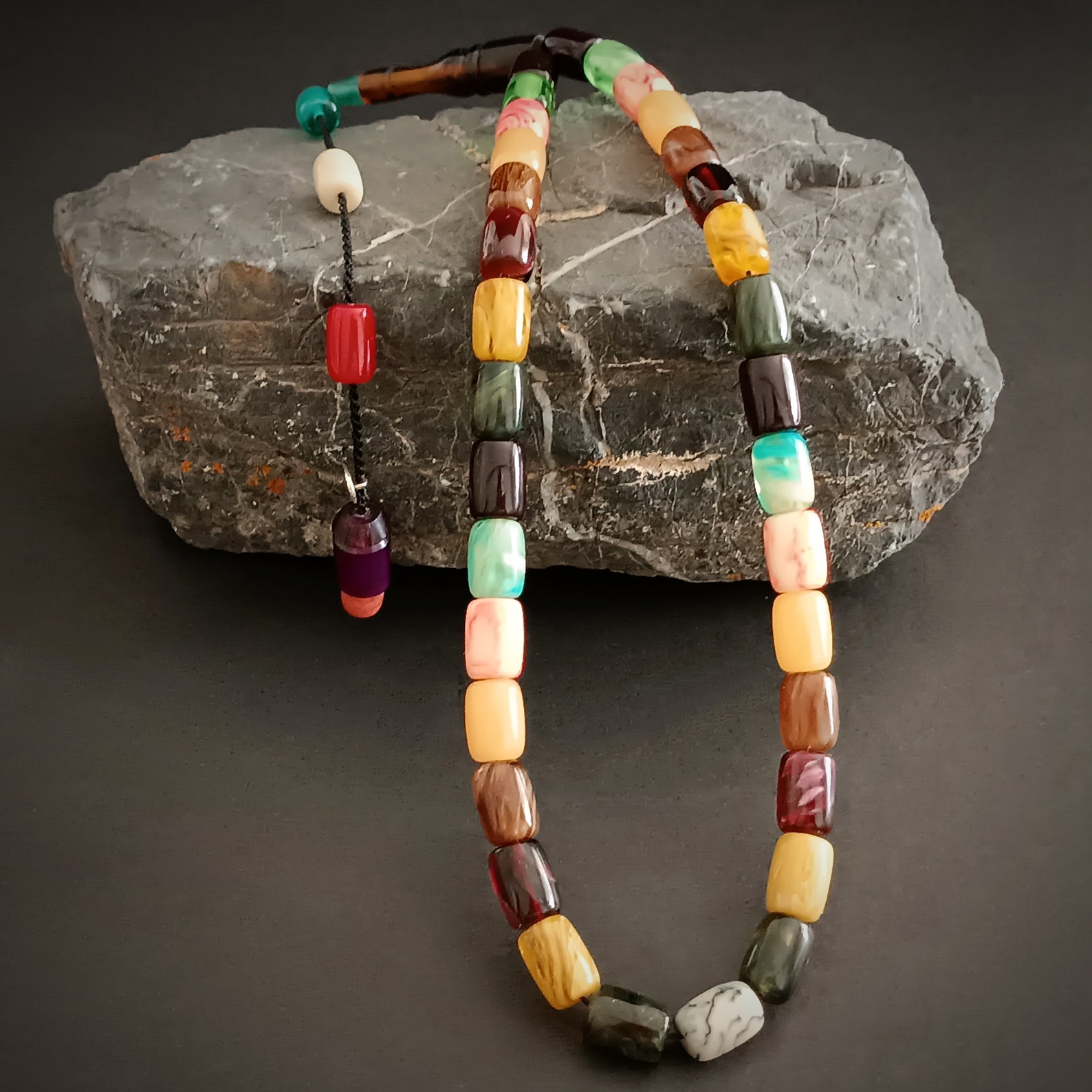 Multi Color Tasbih, Cylinder Cut Bakelite Tasbeeh, Tasbih 33, Sibha ...