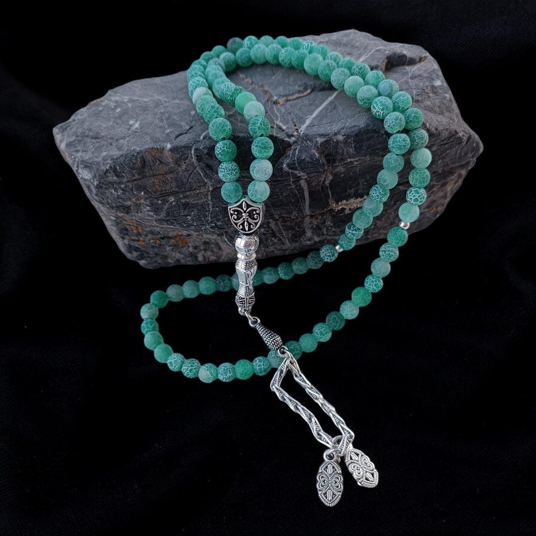 Small Tasbih, Tasbeeh Agate, Islamic Prayer Beads, Muslim Gift, Tasbih ...
