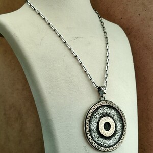 Embroidered Sterling Silver Quran Verse Necklace, Gorgeous Religion ...