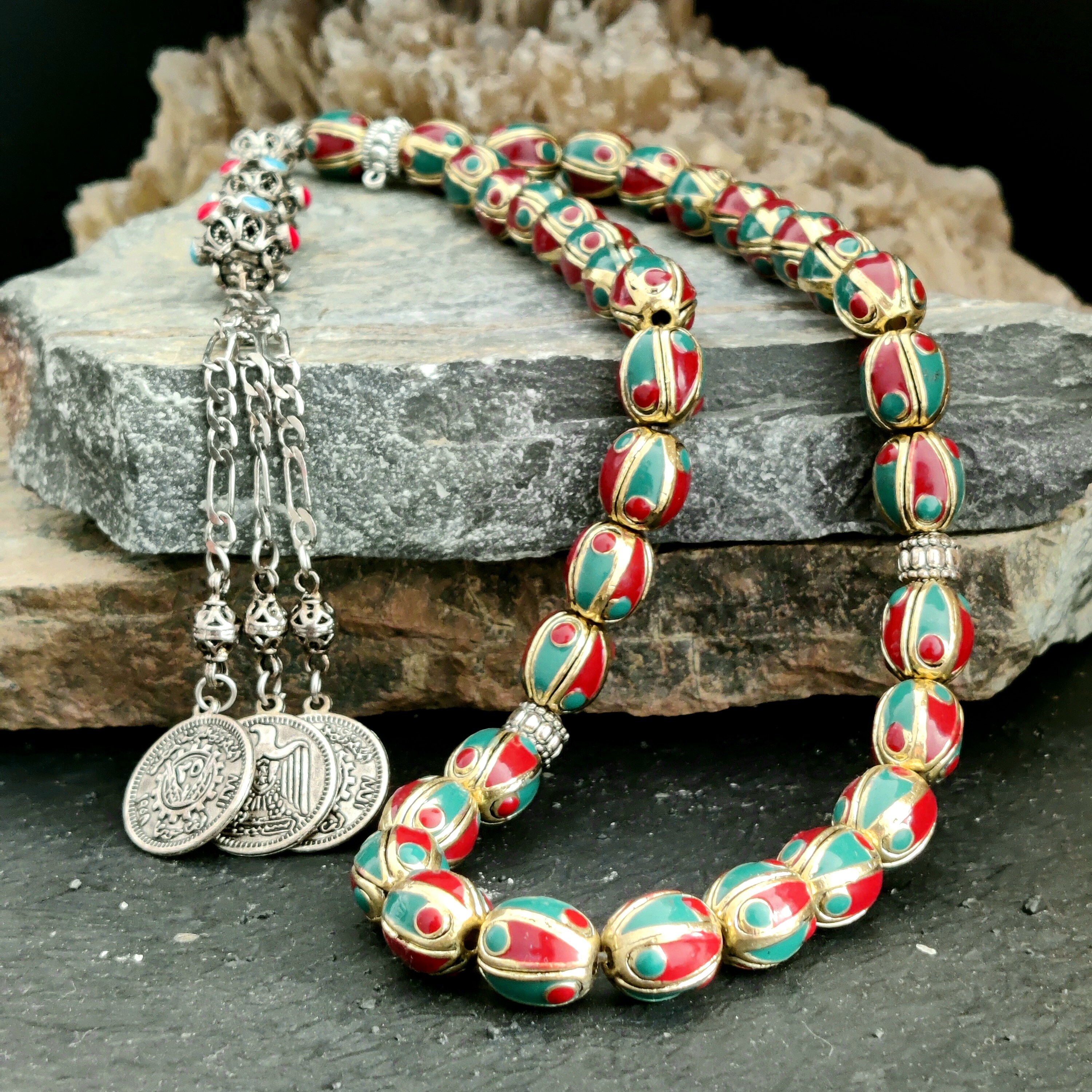 Big Size Rosary, Heavy Prayer Beads, Tasbih 33 Beads, Tasbeeh Favor ...