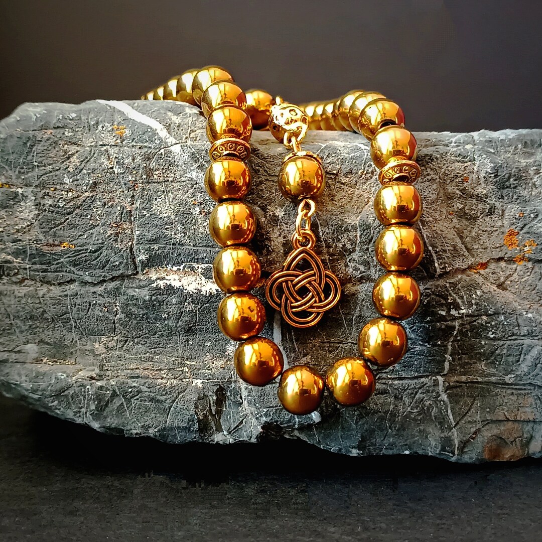 Gold Color Tasbih, Tasbeeh 33, Muslim Prayer Beads, Metal Rosary Beads ...