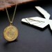 Gold Plated Seal of Solomon Necklace, Solomon Seal and Quran Verse ...