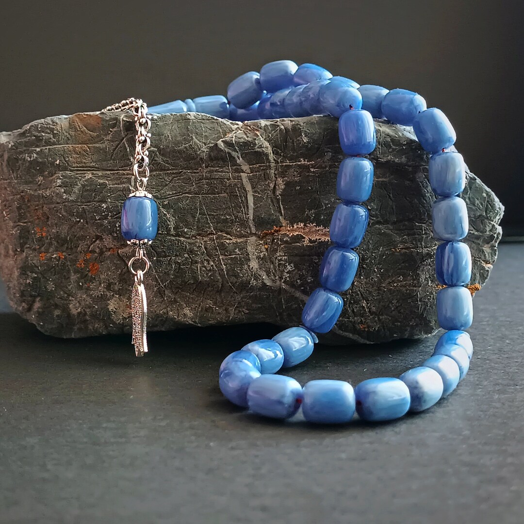 Prayer Beads Gift, Tasbih Favor, Blue Rosary, Tasbeeh Gift, Sibha ...