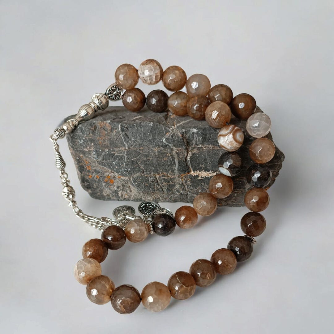 Large Size Tasbih, Big Prayer Beads, Tiger Eye Tasbeeh, Gemstone Rosary ...