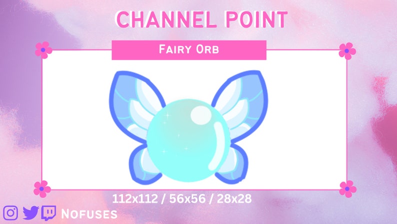 Blue Fairy Orb Channel Points for Twitch | Twitch Channel Point Icon ...