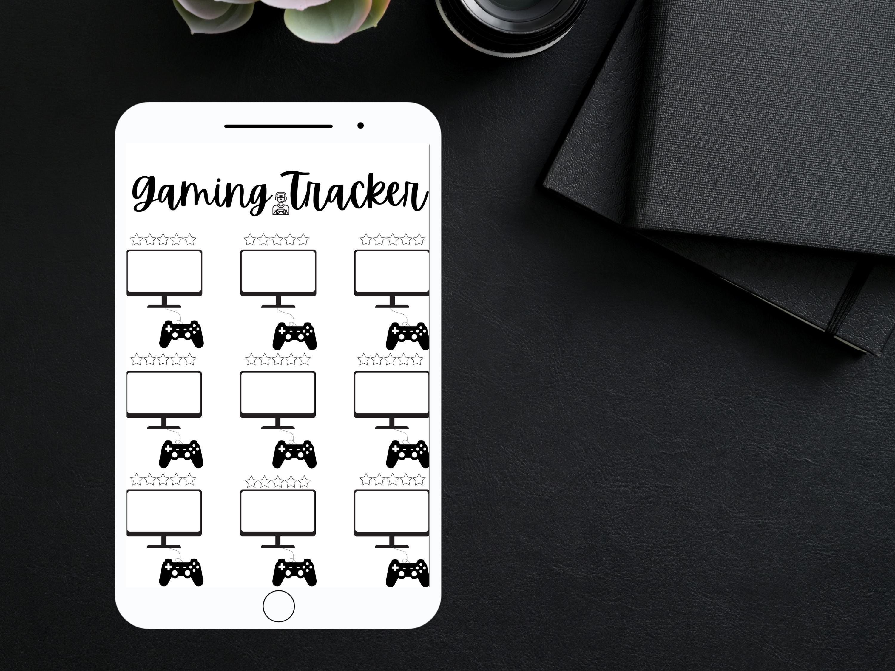 Video Game Tracker Printable | Gaming Tracker | Gaming Review Page ...