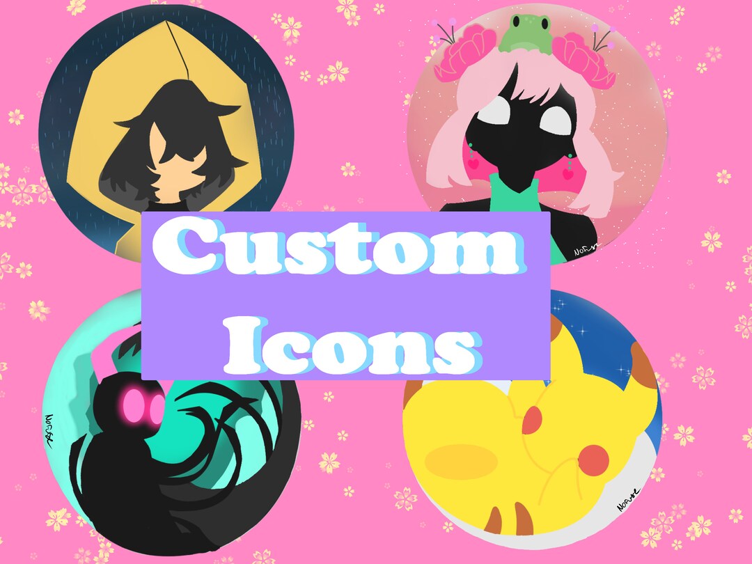 Cute Custom Icons| Digital Art Commissions - Etsy