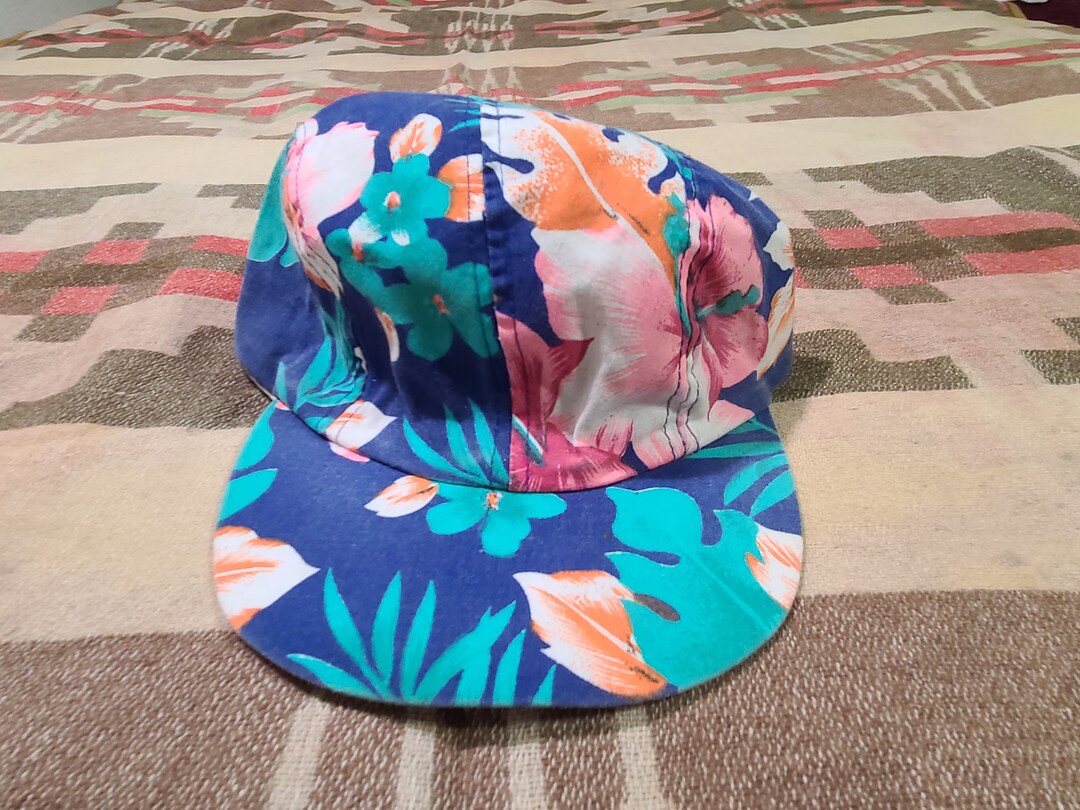 Vintage 80s 90s Wendys Hamburgers Hawaiian Cotton Floral Print Uniform ...