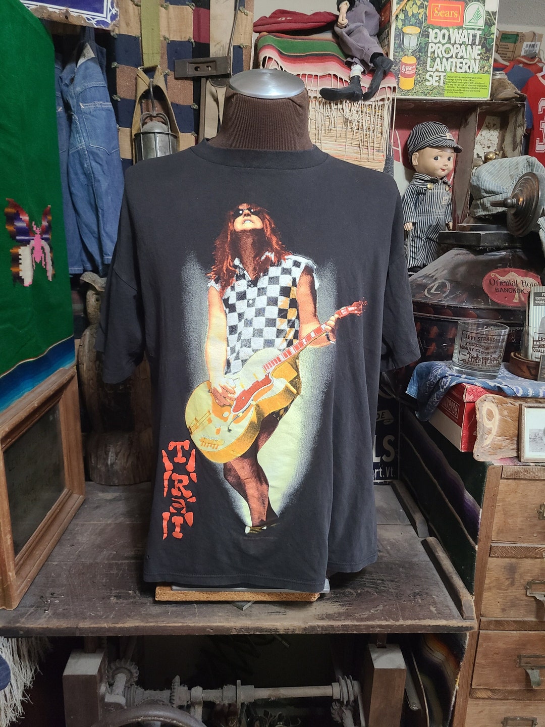 Vintage 1991 Todd Rundgren Guitar Rock Concert Tour 80s 90s Single ...