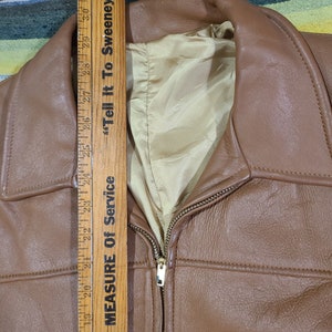 NOS Vintage 1940s 50s Buckskin Deerskin Leather Cinch Back Motorcycle ...