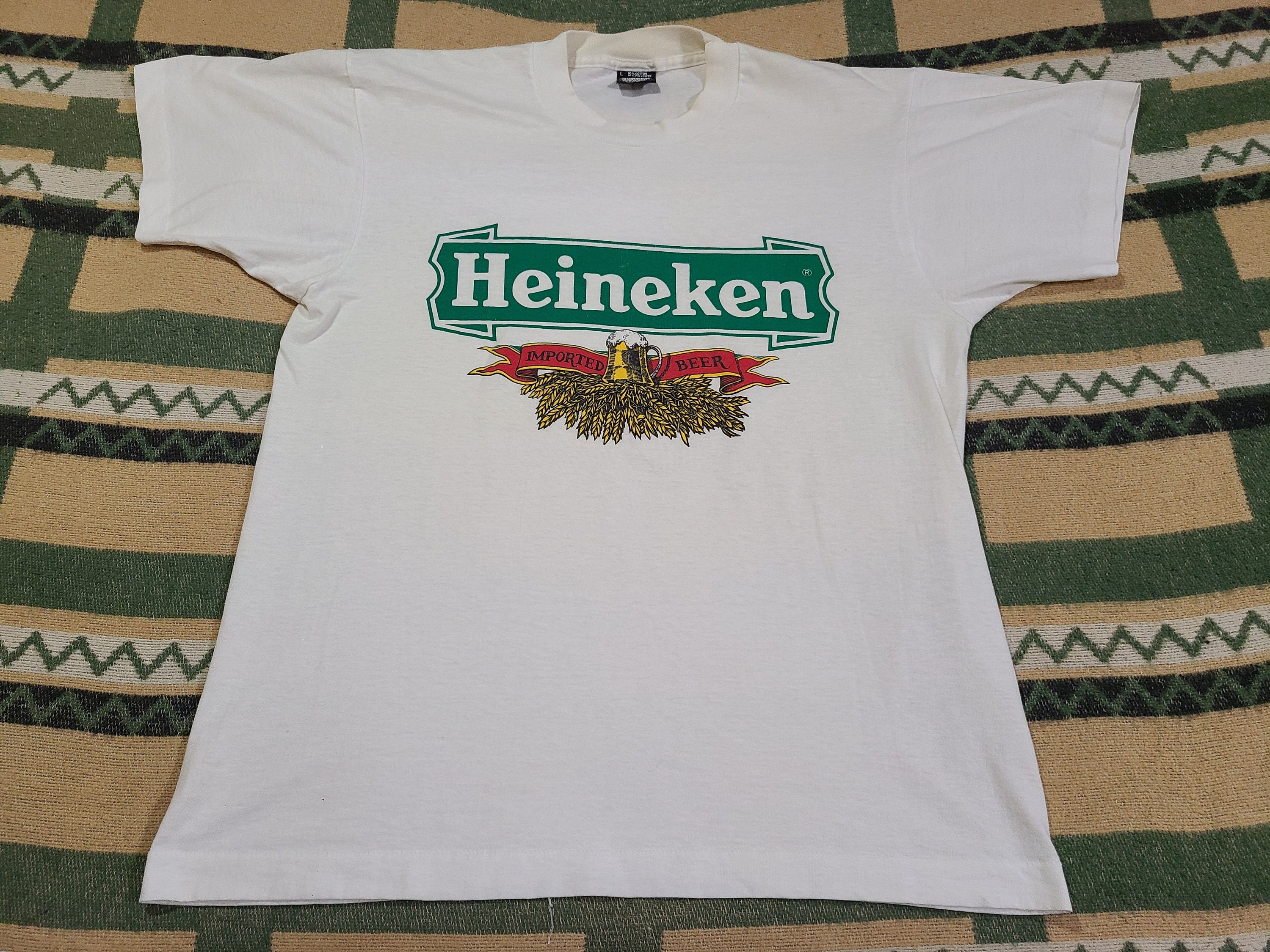 Vintage 80s Heineken Beer Logo Soft Single Stitch Soft Cotton - Etsy