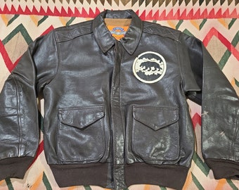 80s Flight Jacket - Etsy