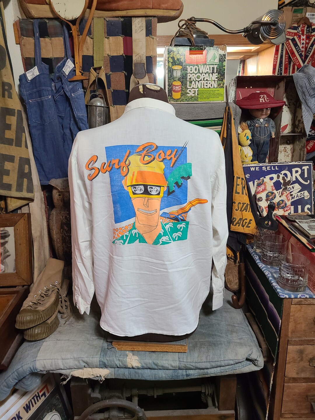 Vintage 1987 OP Ocean Pacific SURF BOY Cartoon Pop Art Button - Etsy