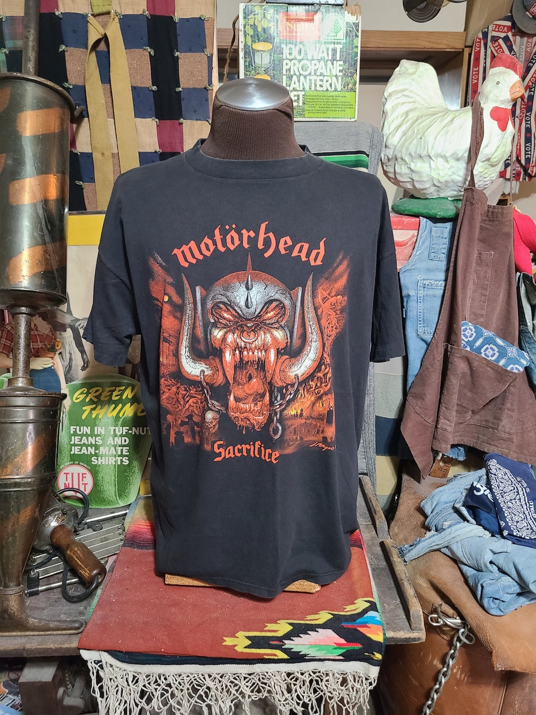 Vintage 1995 Motorhead Sacrifice Heavy Metal Rock Concert Tour 90s 2 ...
