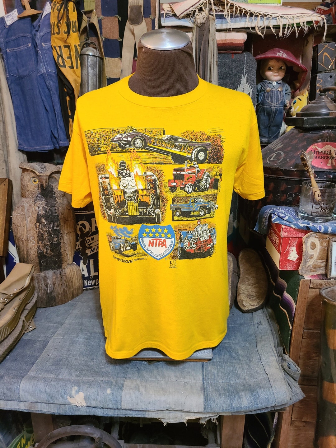 Vintage 80s NTPA National Tractor Pullers Association Hot Rod Racing ...