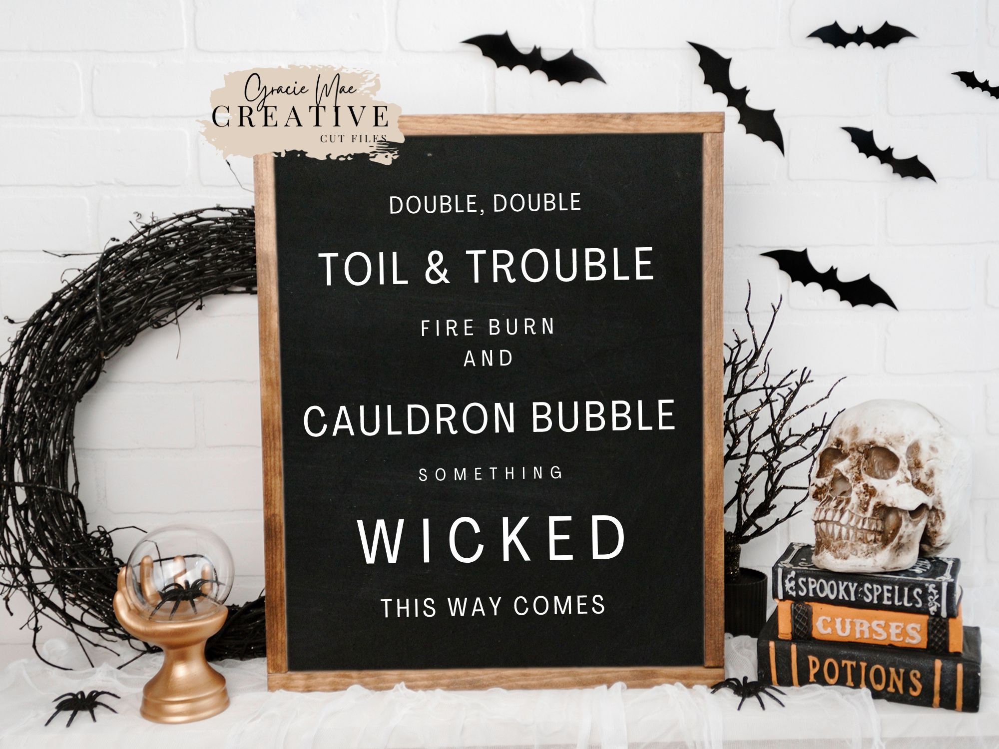 Double Double Toil and Trouble Svg PNG Witches Brew Svg - Etsy
