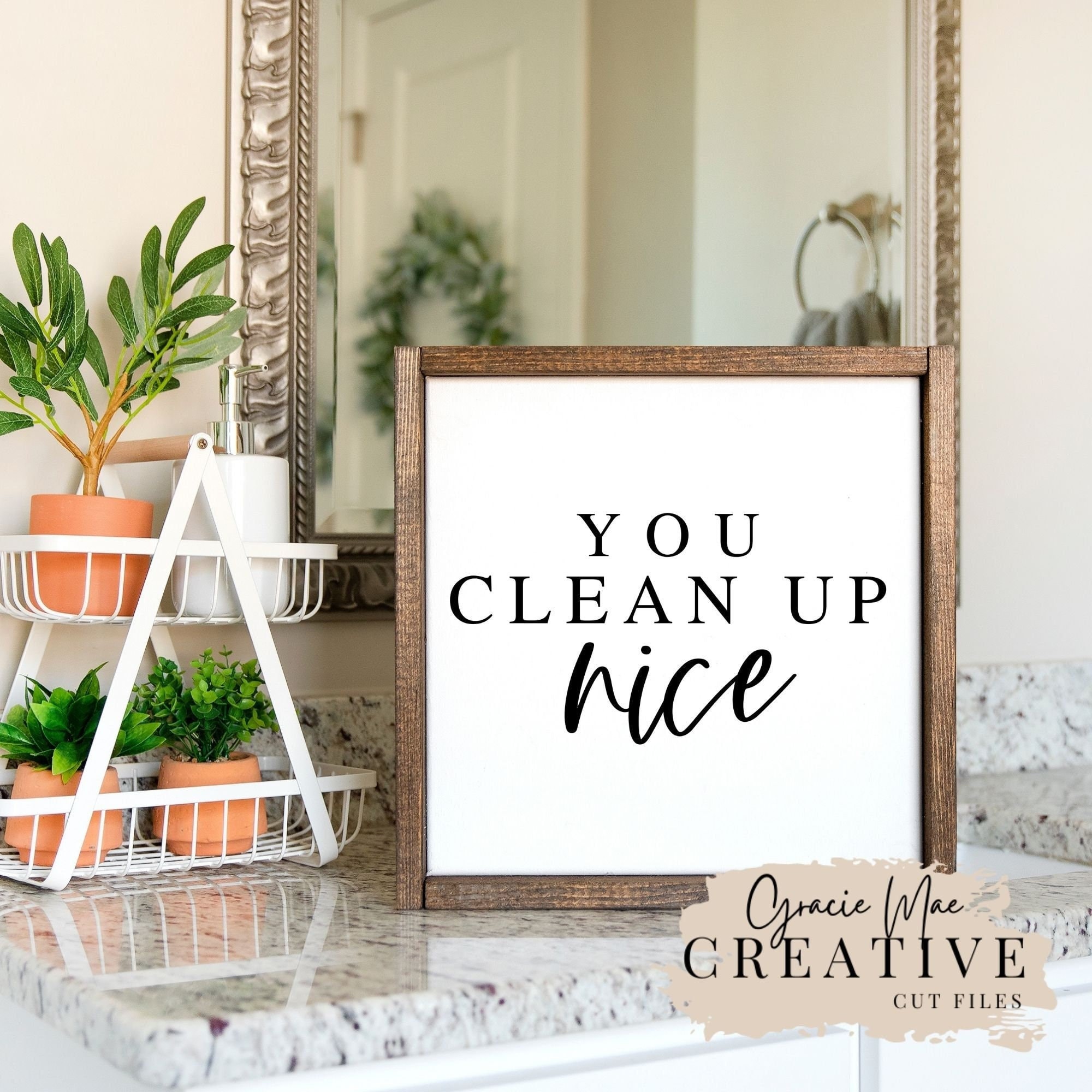 Bathroom Clean up Sign - Etsy