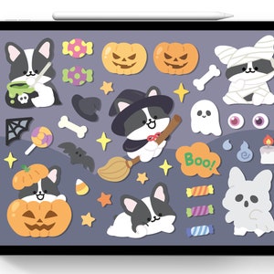Cute Puppy Daily Digital Stickers Goodnotes Stickers Study - Etsy