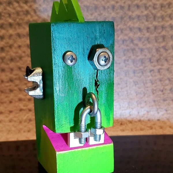 Wood Block Robot - Etsy