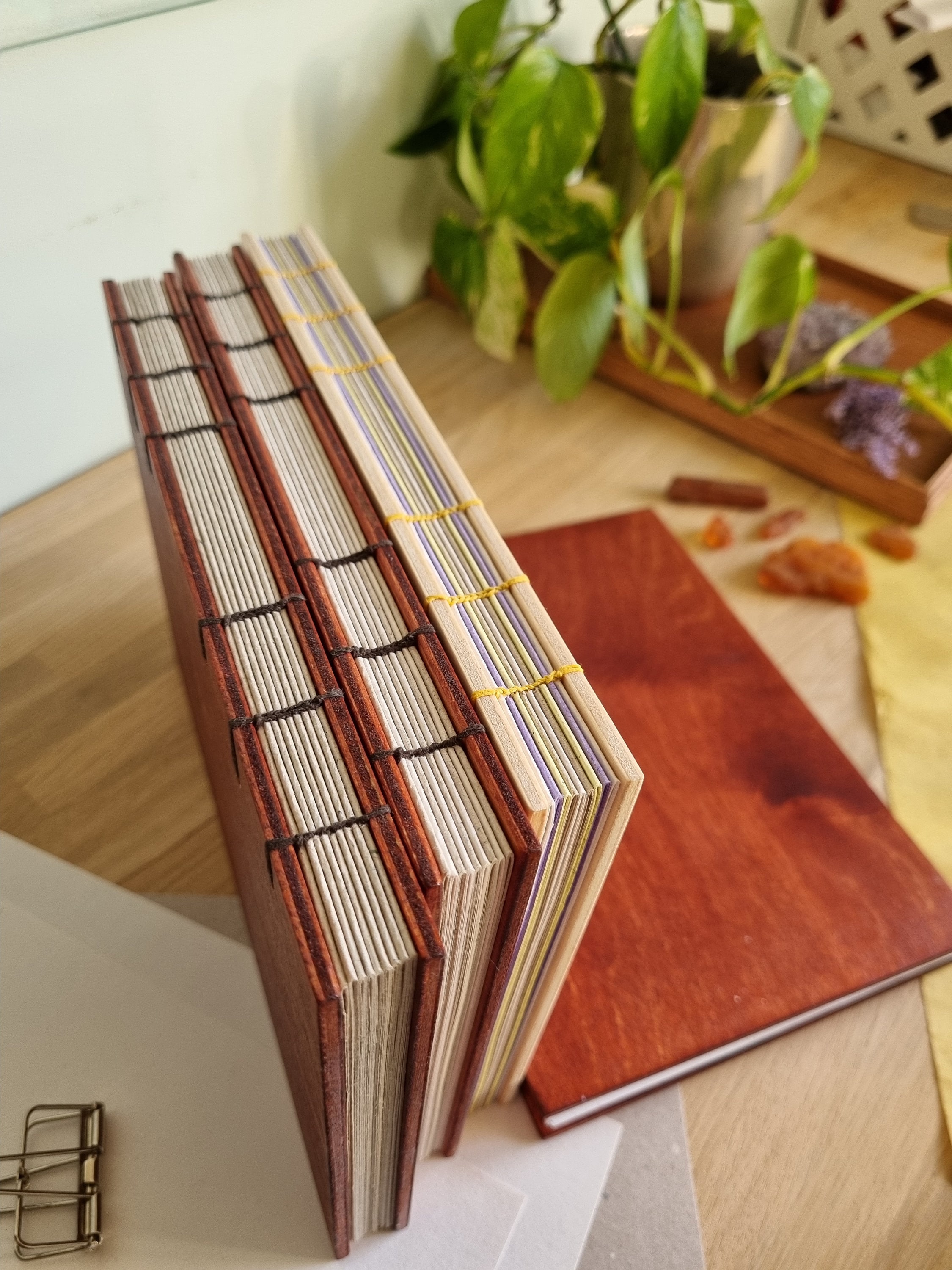 Eco-living Notebook | Recycled Paper Hard-cover Journal | Handmade ...