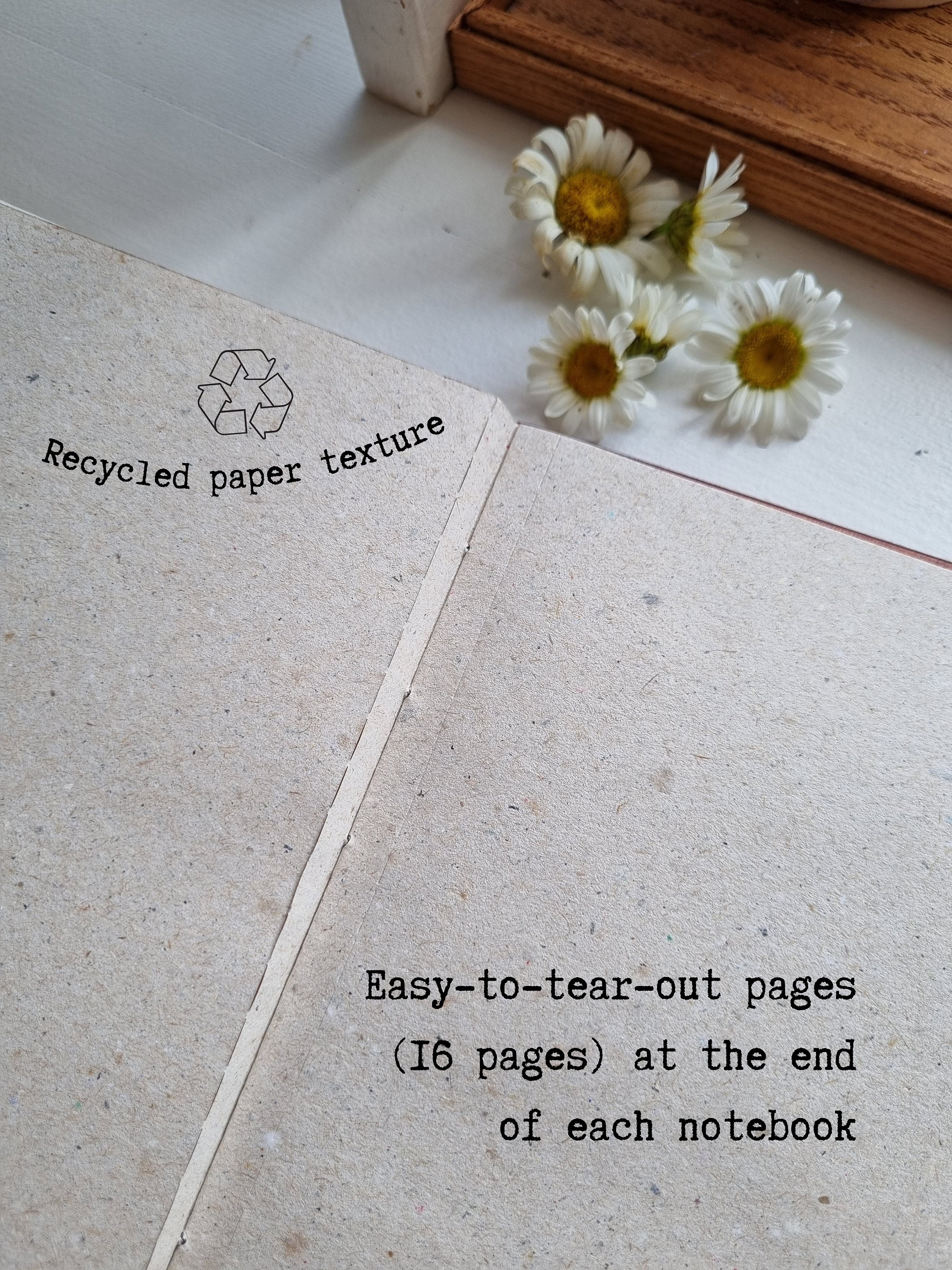 Eco-living Notebook | Recycled Paper Hard-cover Journal | Handmade ...