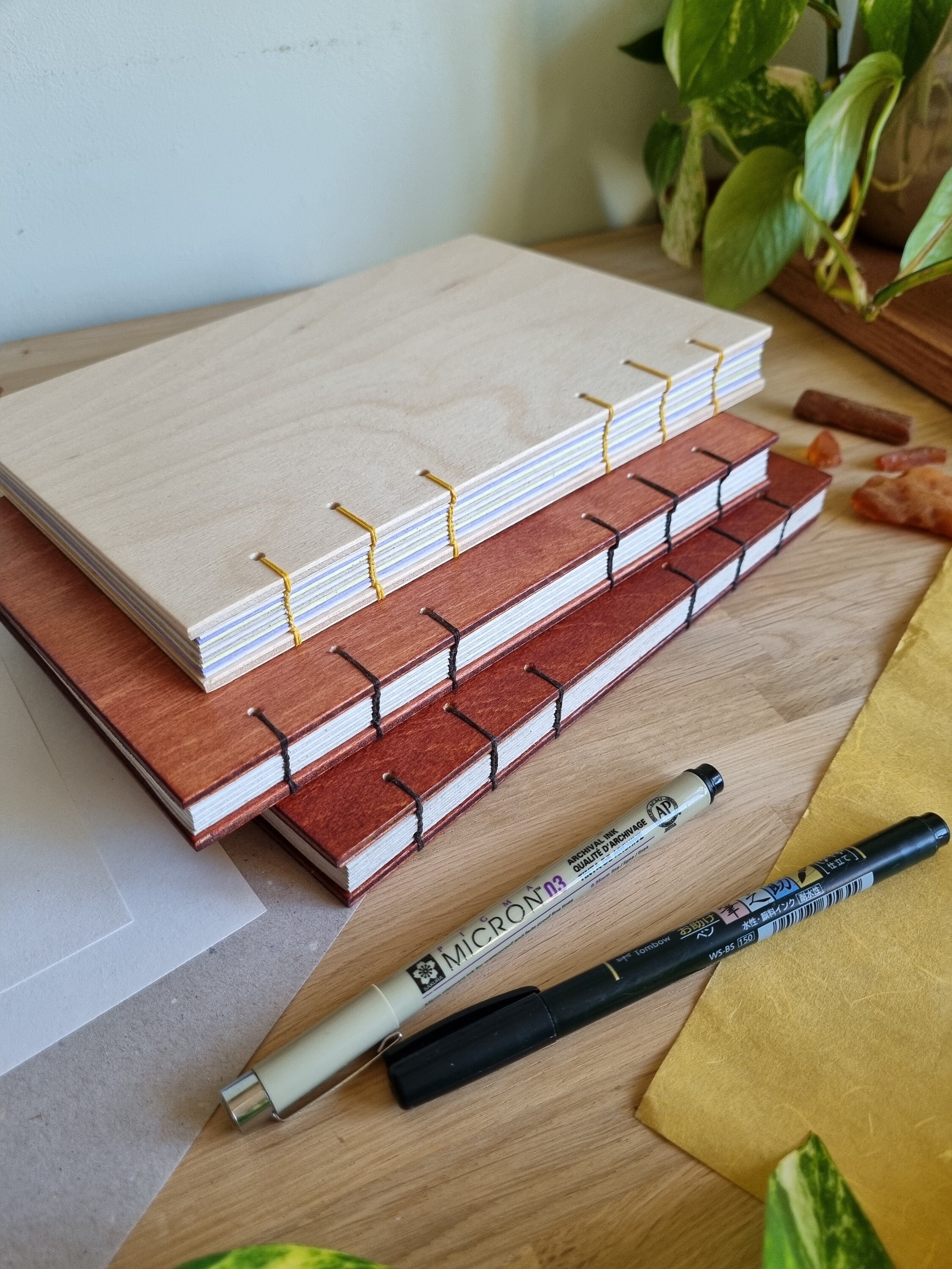 Eco-living Notebook | Recycled Paper Hard-cover Journal | Handmade ...