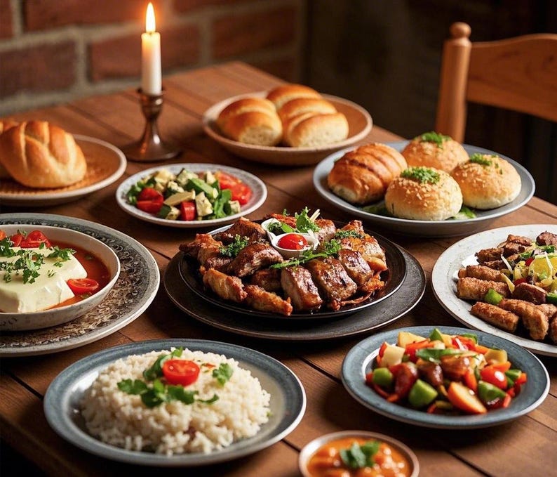 A Turkish Style Dinner - Etsy