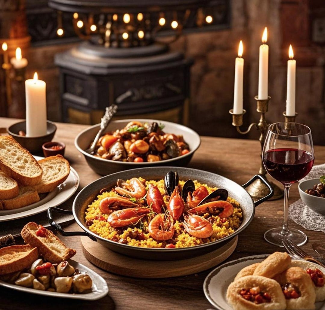 A Spanish Style Dinner - Etsy
