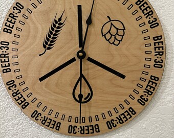 Beer 30 Wall Clock - Etsy
