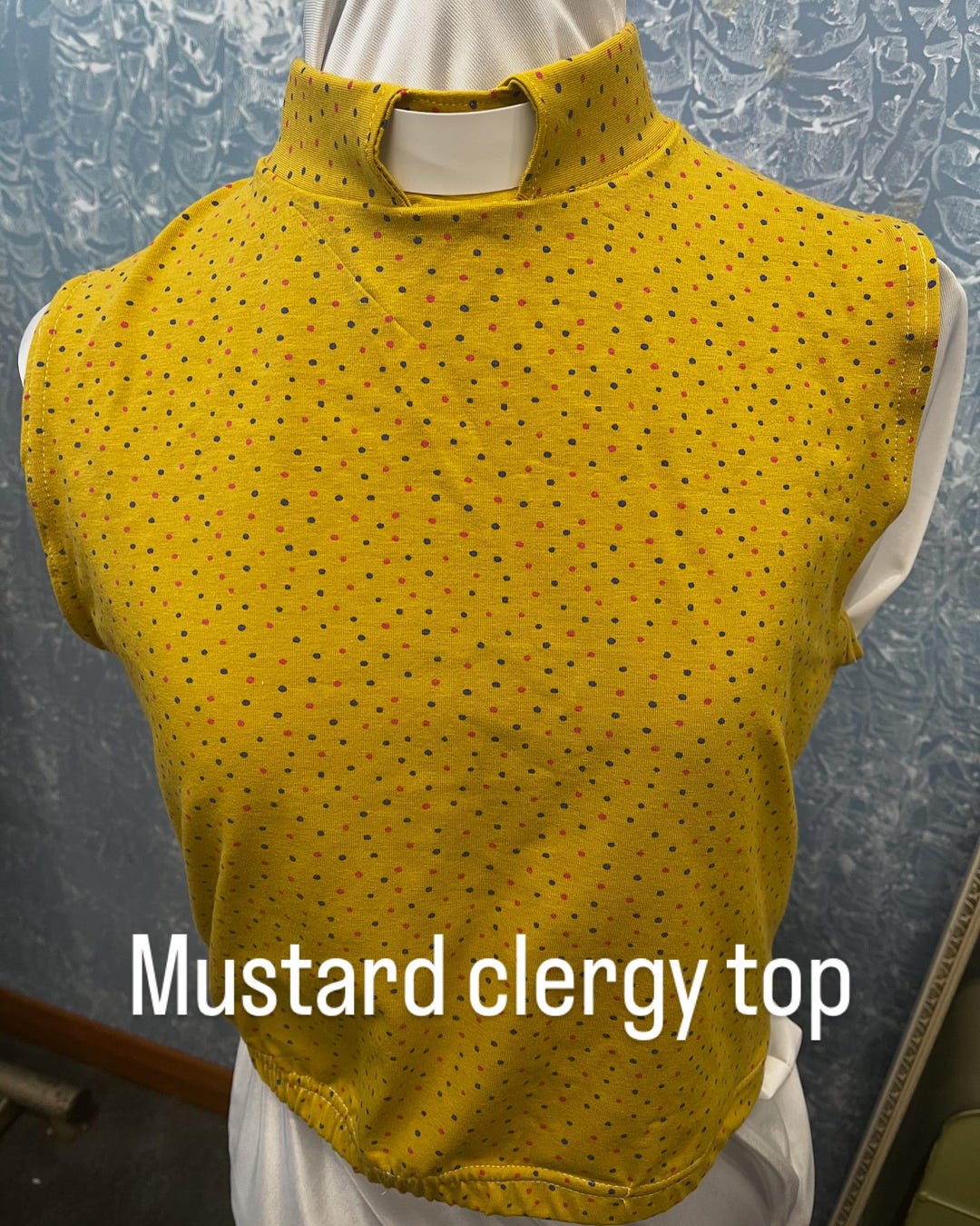 Black Stretch Vicar ,clergy,dickie Vestment Top .made to Order in Soft ...