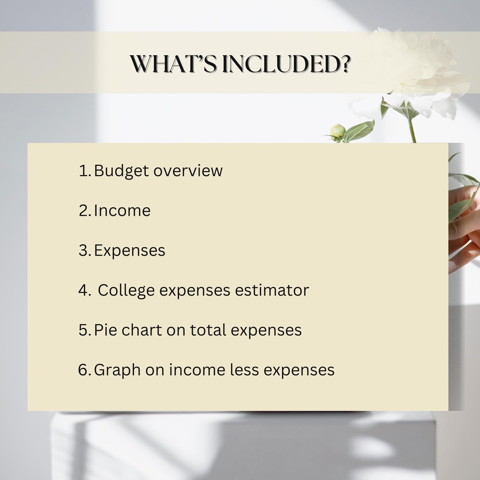 College Student Budget Template, Google Sheets, Budget Spreadsheet ...