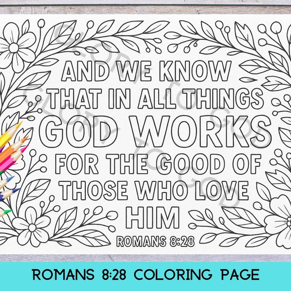 Romans 8 28 - Etsy