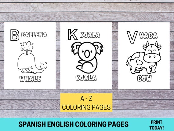 Alfabeto En Espanol Para Colorear