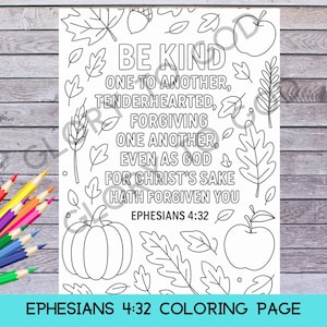 Ephesians Coloring Page, Bible Verse, Printable Scripture Coloring ...