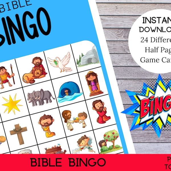 Bible Bingo Game - Etsy