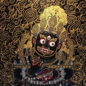 70x50, Best of the Best Quality Mahakala Thangka. Ghur Gompo. Master ...