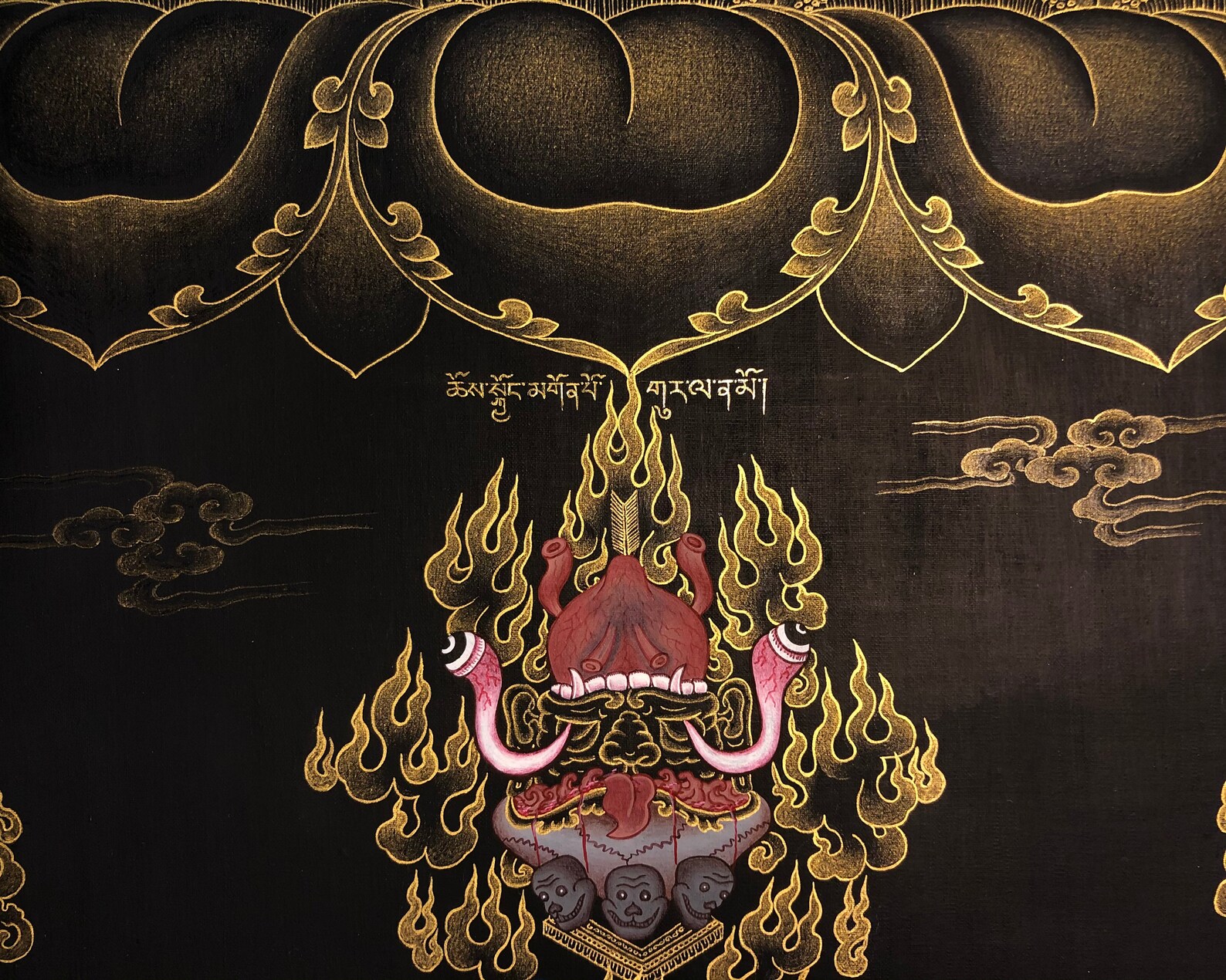 70x50, Best of the Best Quality Mahakala Thangka. Ghur Gompo. Master ...