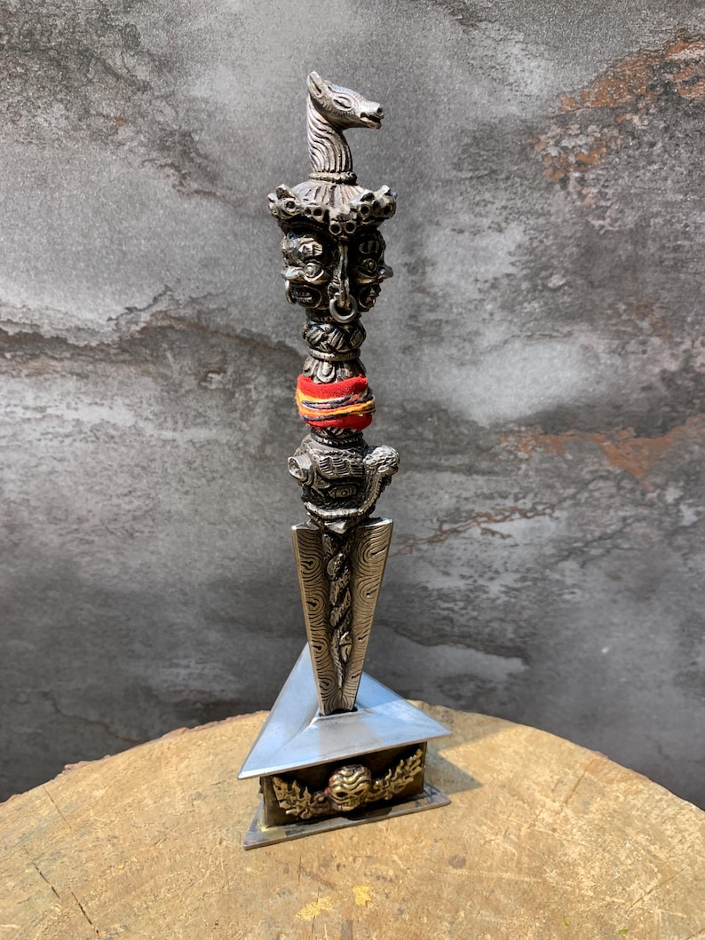 Iron Tamdin Phurba. Handcrafted Horse Head Hayagriva Kilaya. for ...