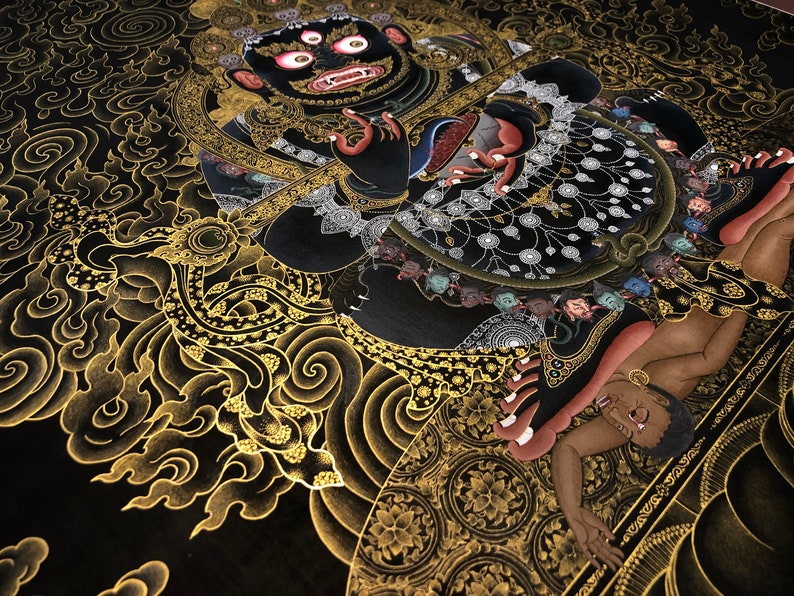 70x50, Best of the Best Quality Mahakala Thangka. Ghur Gompo. Master ...