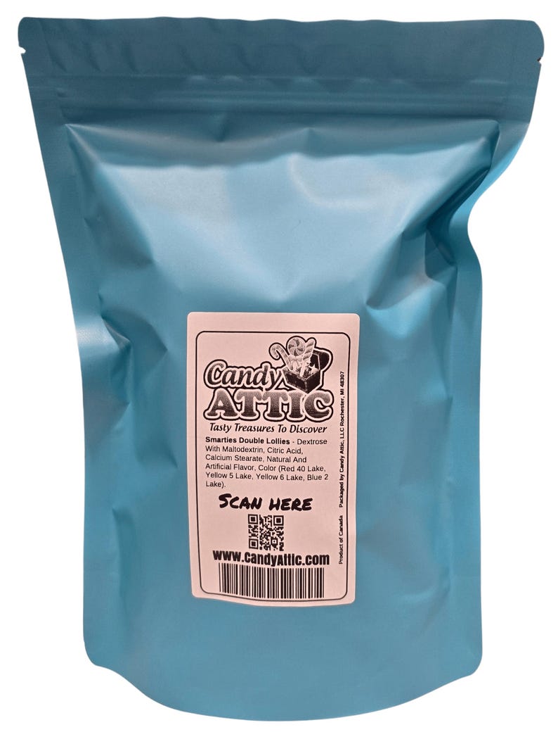 Smarties Double Lollies ~ 1 LB. Bulk Bag ~ Unwrapped Suckers ...