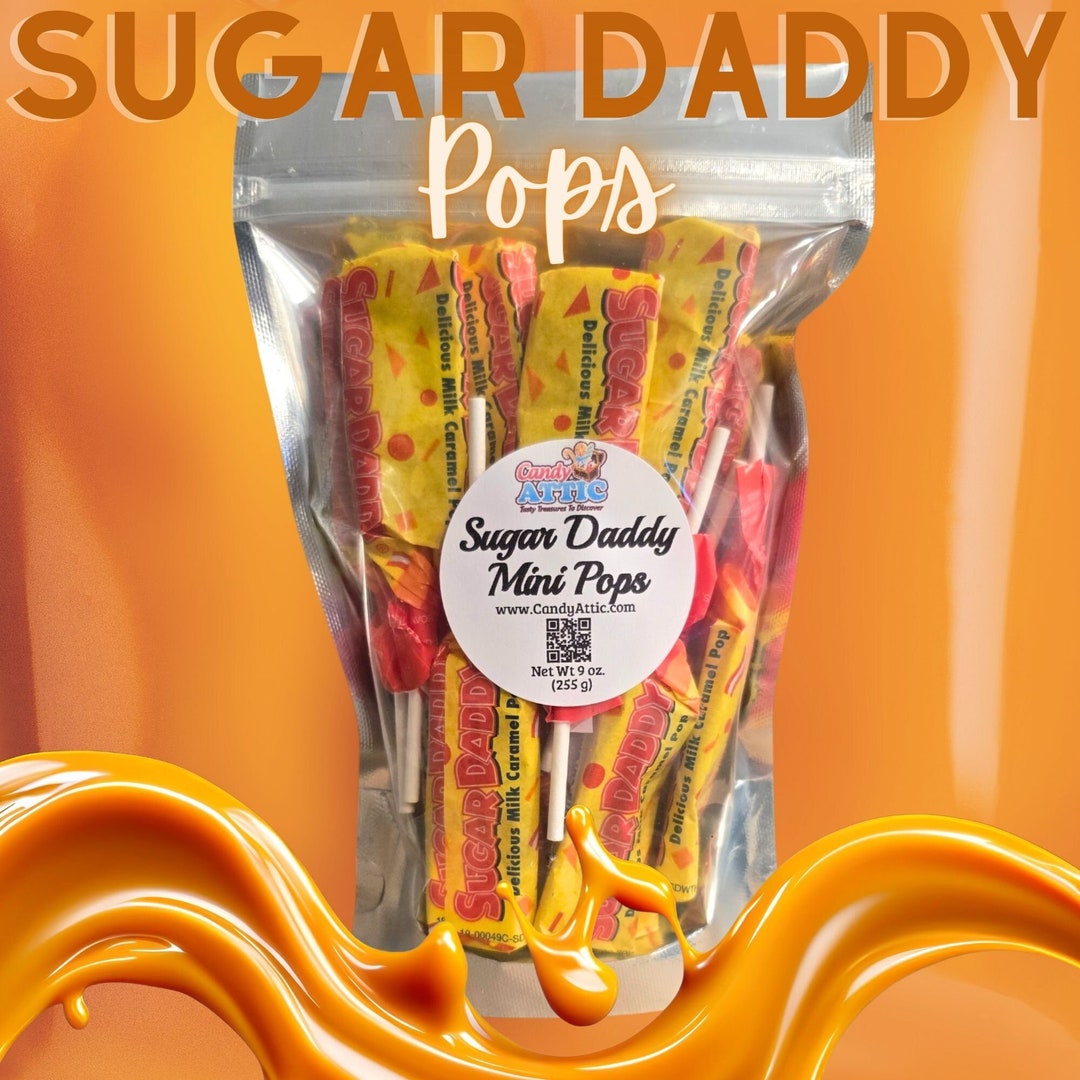 Candy Pouch ~ Mini Sugar Daddy Pops ~ Caramel Suckers ~ Candy Gift ...