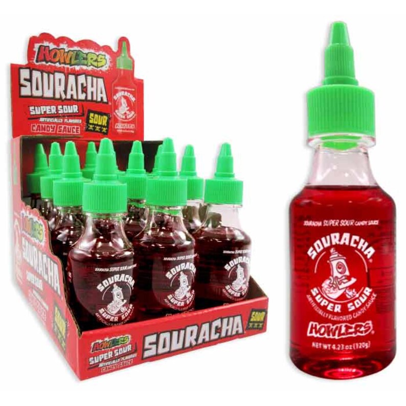 NUEVO!! Caramelo de salsa súper ácida Souracha ~ Una botella ~ Caramelo ...