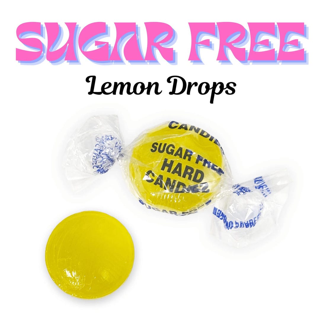 Sugar Free Lemon Drops Hard Candy ~ Zero Sugar ~ 10 Ounce Resealable ...